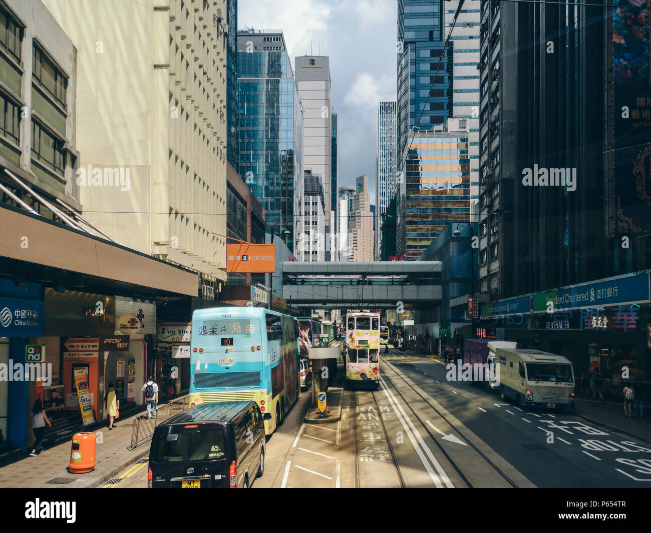 June 27, 2018- Central District, Hong Kong: viewing the Hong Kong ...