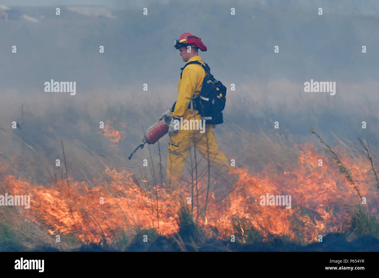 Firefighter drip torch hi-res stock photography and images - Alamy