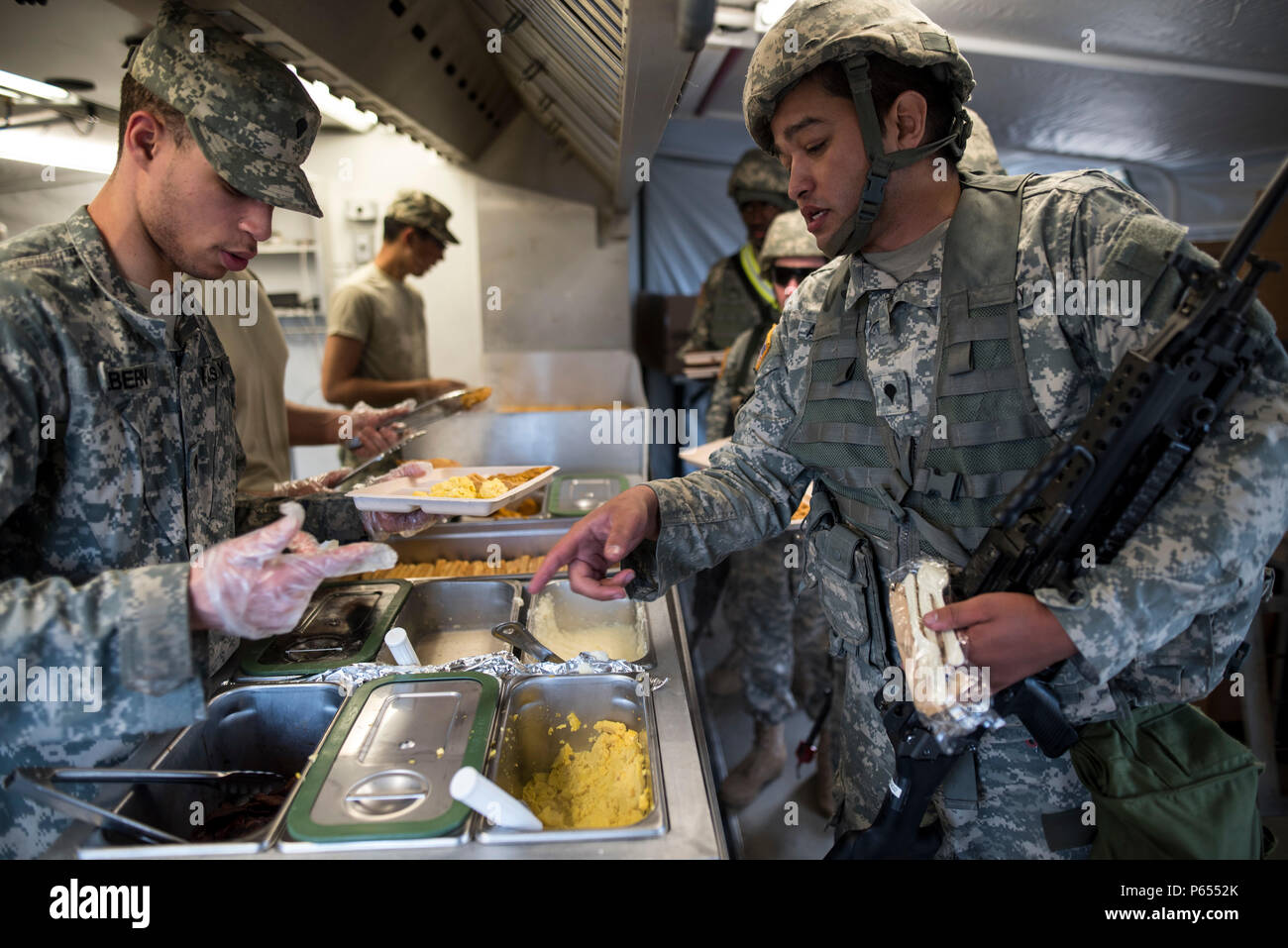 U.S. Army Reserve field cooks from the 490th Quartermaster Company, of ...