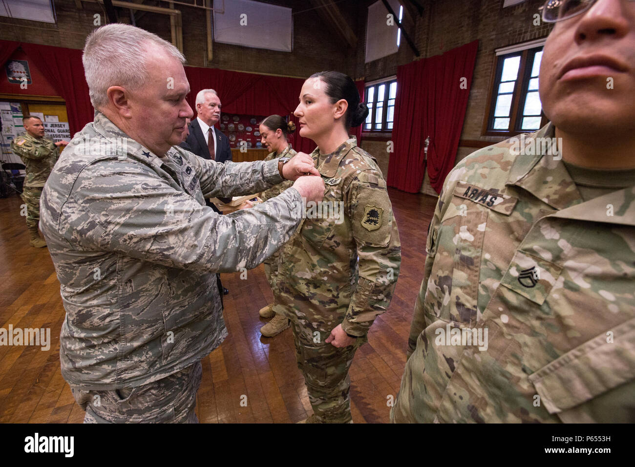 Brig. Gen. Michael L. Cunniff, left, The Adjutant General of New Jersey ...