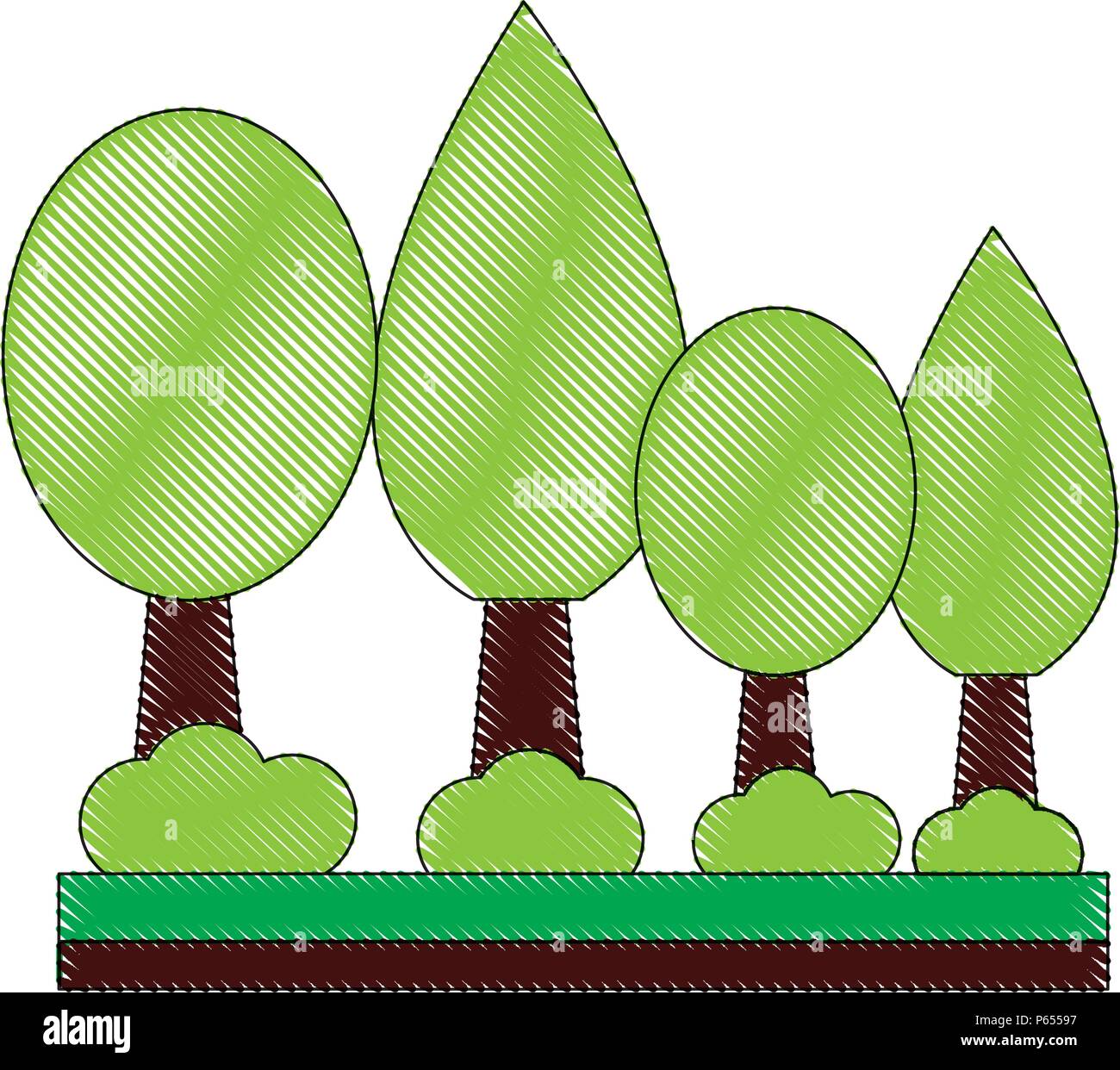 trees plant isolated icon Stock Vector Image & Art - Alamy