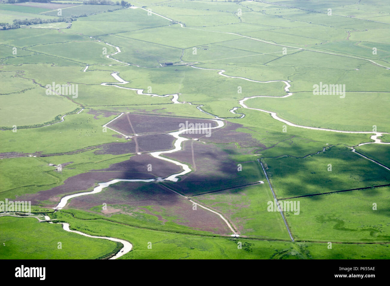 Kent marshes aerial view hi-res stock photography and images - Alamy