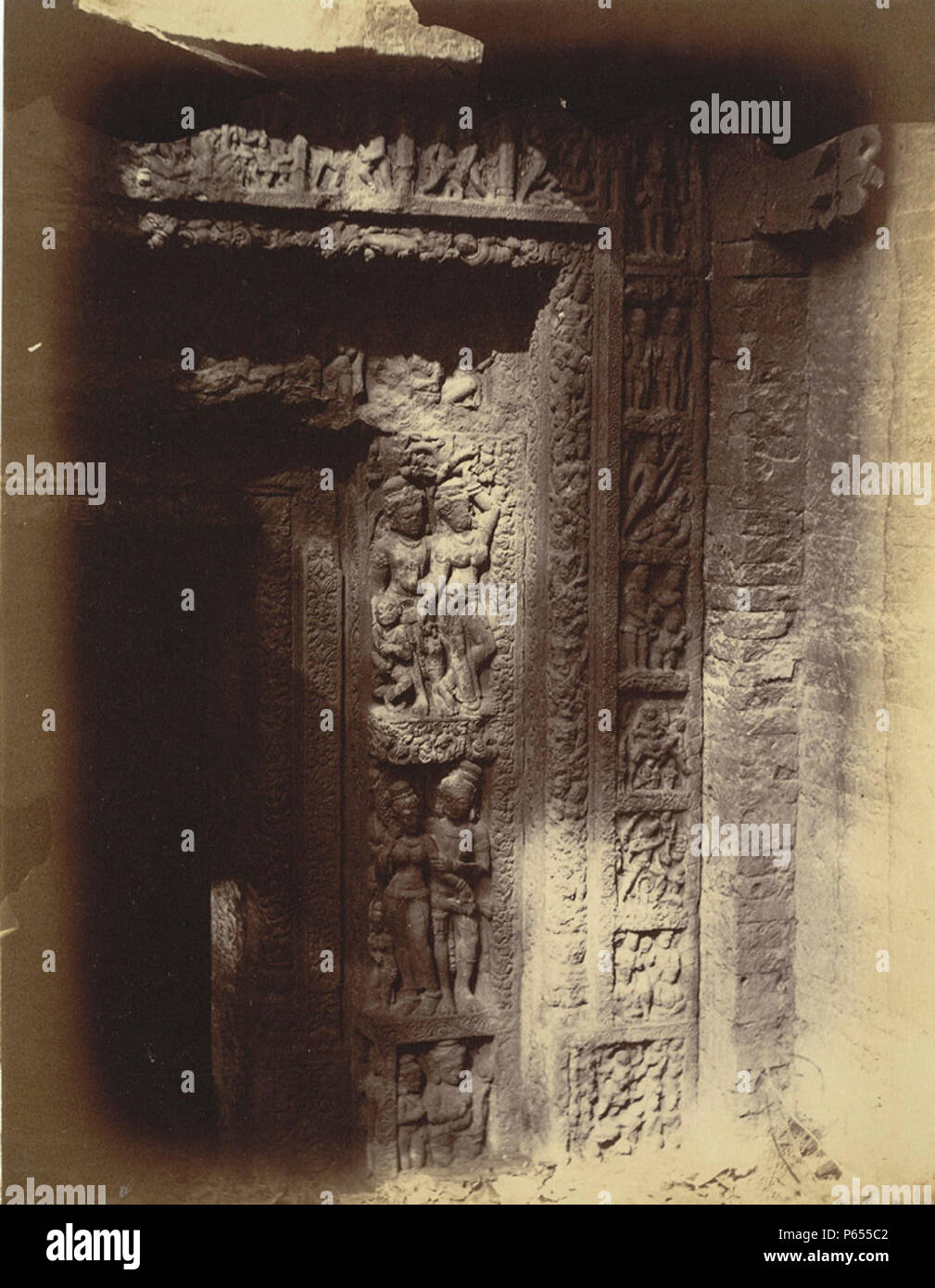 1873 photograph of Sirpur monuments Chhattisgarh 02 Stock Photo - Alamy