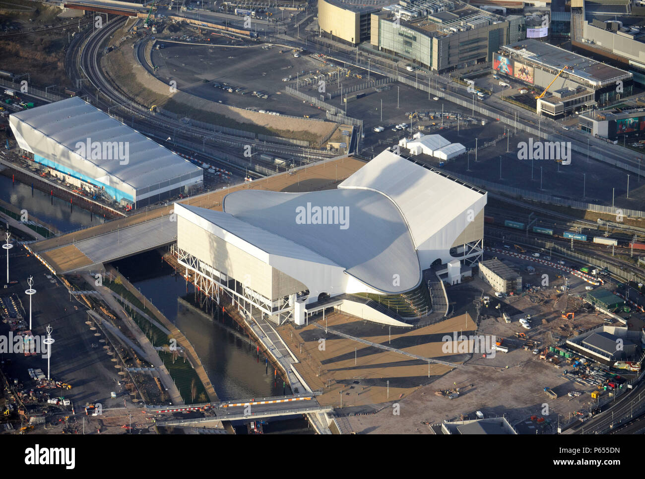 Aerial Photography of Olpmpic Park, Stratford site of London 2012 ...