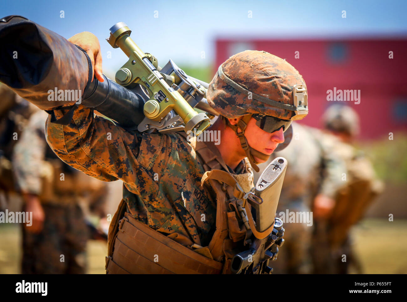 U.S. Marines assigned to 3rd Battalion, 3rd Marine Regiment disembark ...