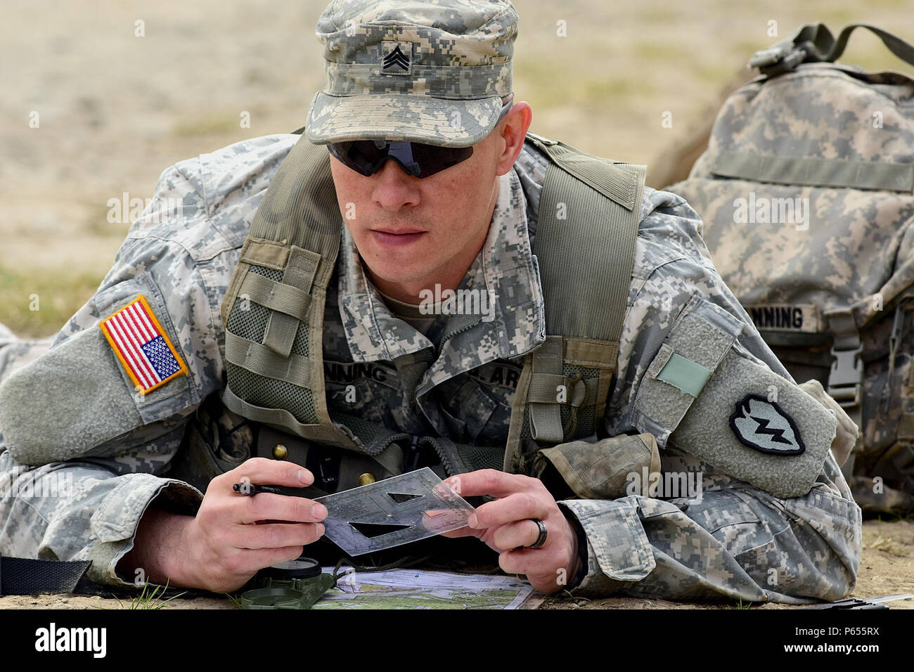 Sgt. John Manning, B Company, 1st Battalion, 24th Infantry Regiment ...