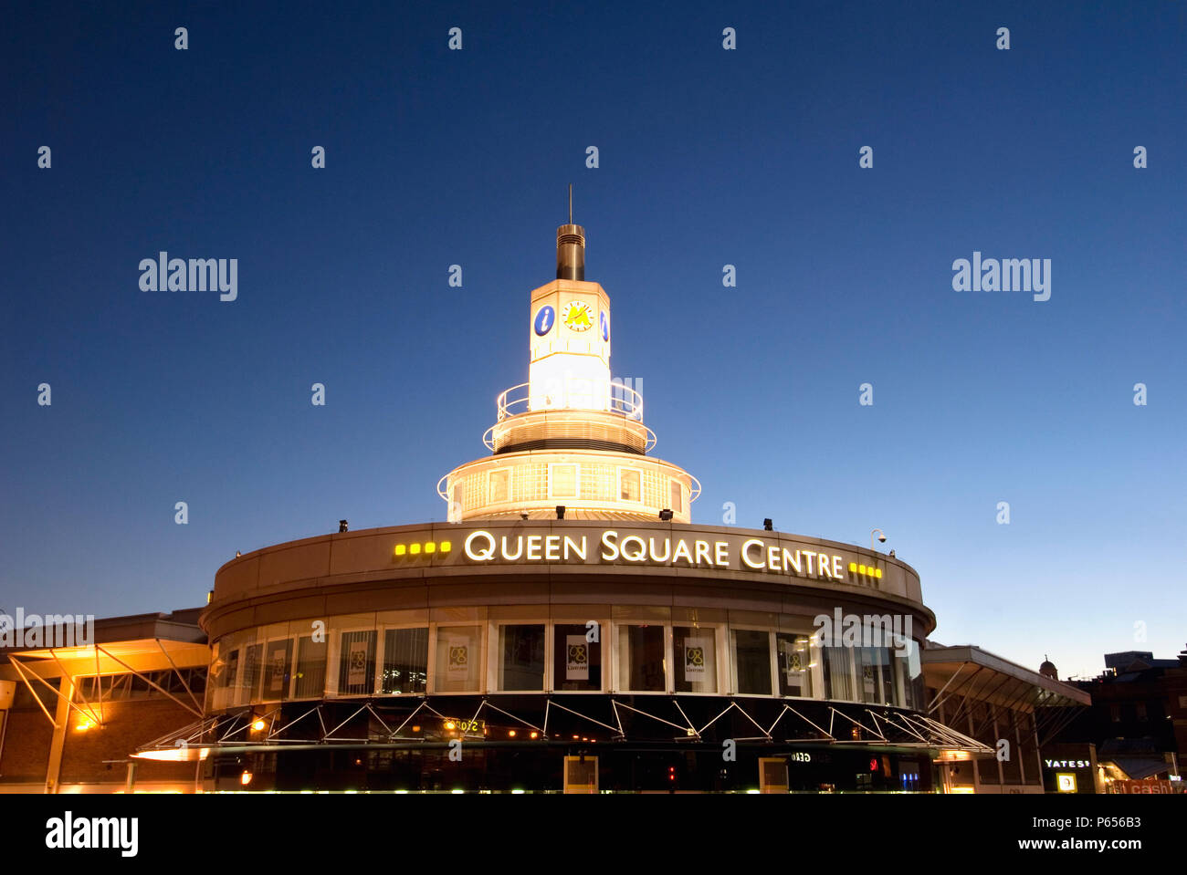 Queens square information centre, Liverpool, United Kingdom Stock Photo ...