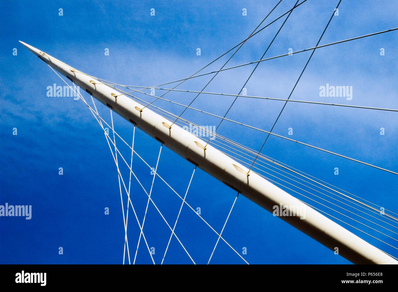 Santiago Calatrava's Trinity Bridge, Salford, UK Stock Photo - Alamy