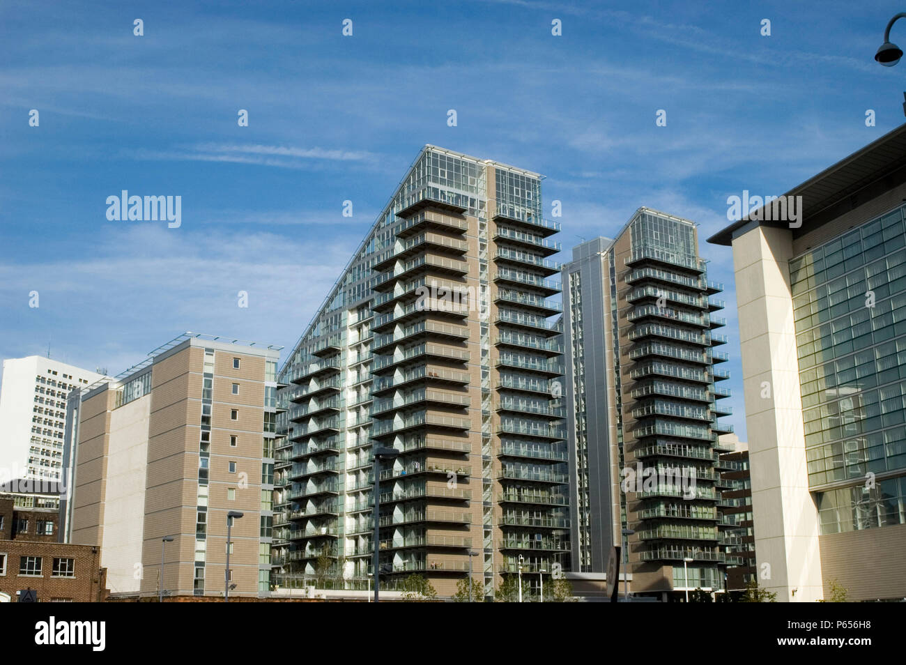 The Edge apartments in Manchester, UK Stock Photo - Alamy