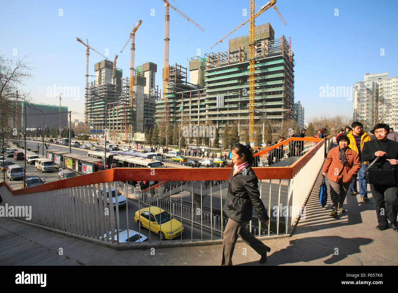 A new office block under construction on the second ring road at ...