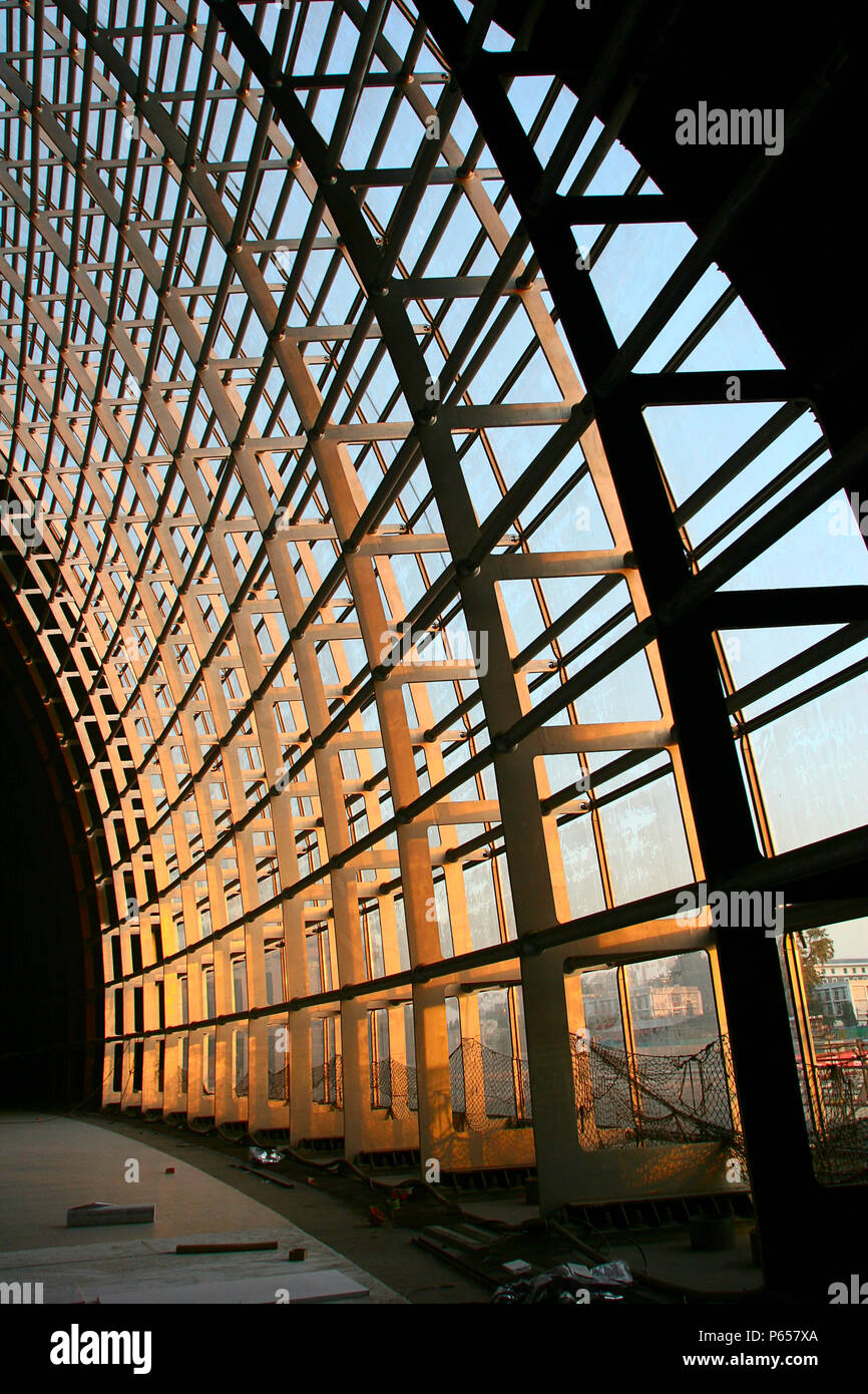 The interior of the new national opera house in central Beijing Stock ...