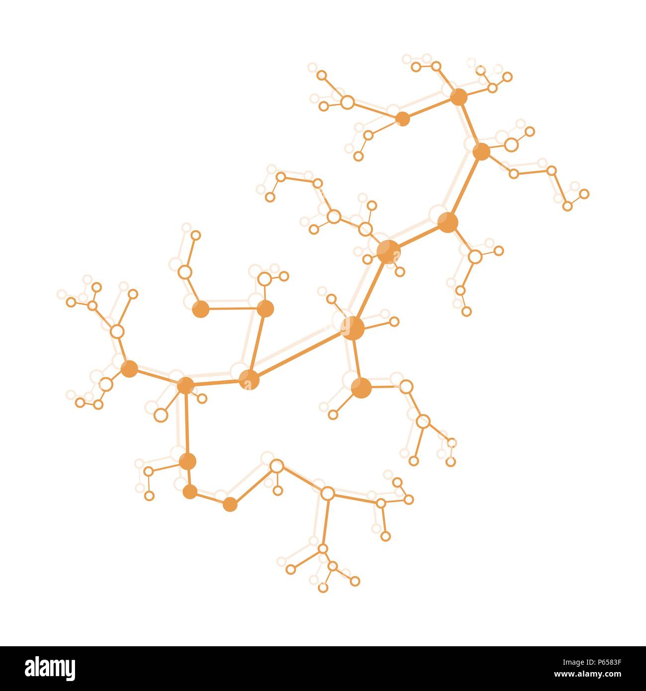 Structure of molecule and communication. Scientific concept. Medical ...