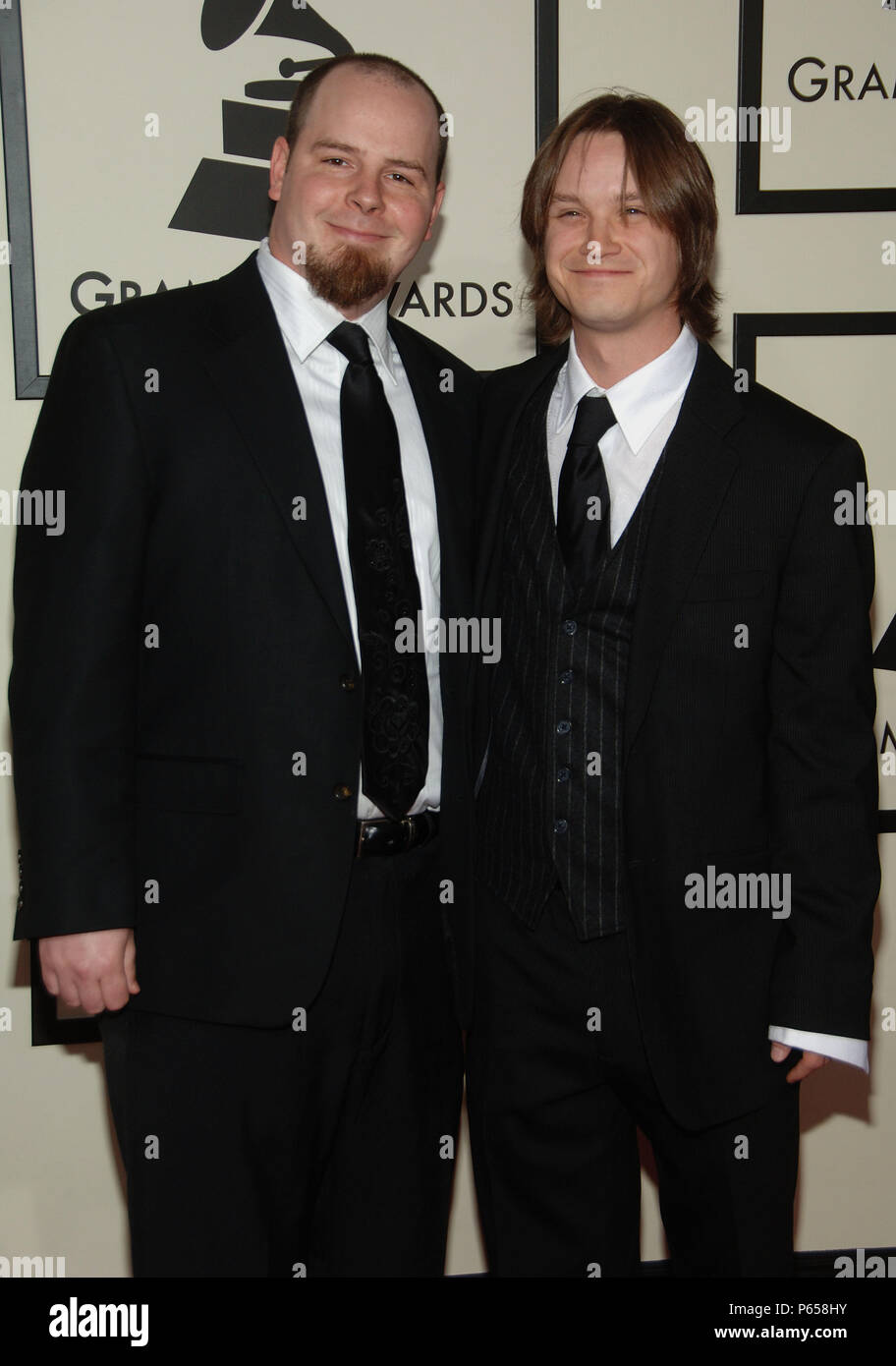 Josh Kear arriving at 50th Annual Grammy Award at the Staples Center In ...