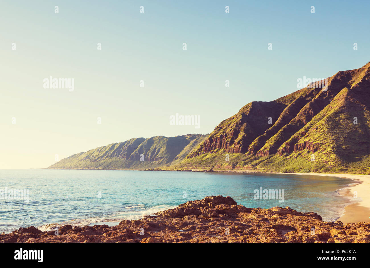 Beautiful landscapes in Oahu island, Hawaii Stock Photo - Alamy