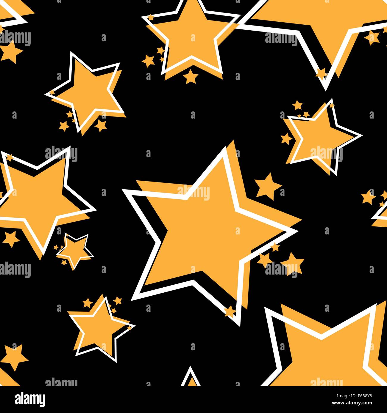 Seamless repeating background from stars Stock Vector Image & Art - Alamy