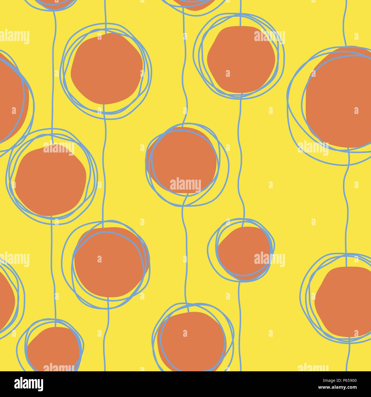 Vector sketch child round seamless baby pattern Stock Vector Image ...