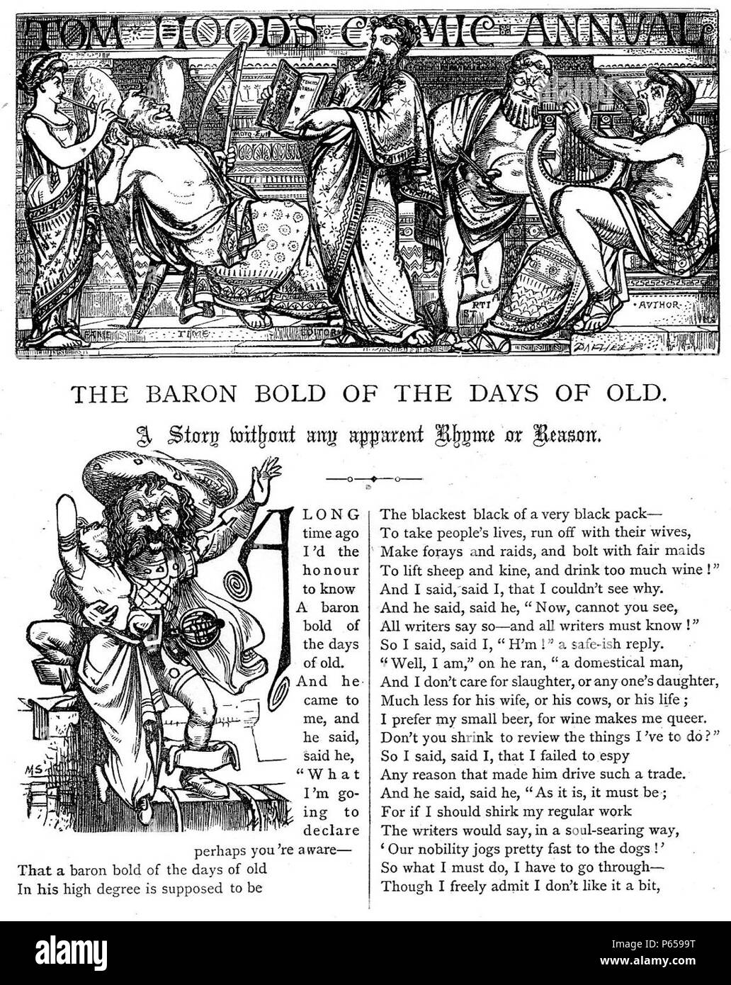 1875, A Baron bold of the days of old by Tom Hood - Tom Hood's Comic ...