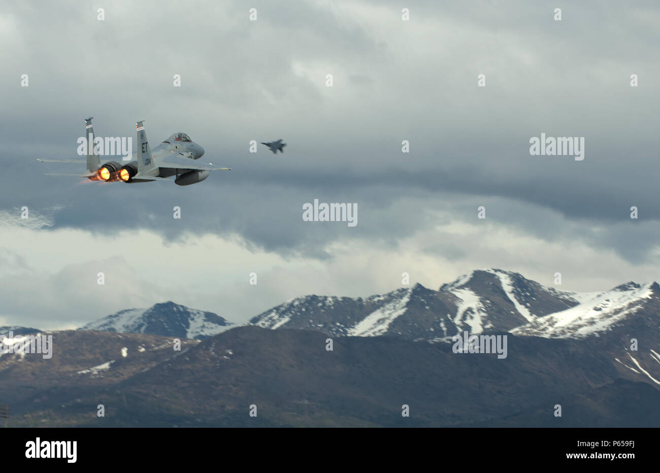 A U.S. Air Force F-15 Eagle from Eglin Air Force Base, Fla., takes off ...
