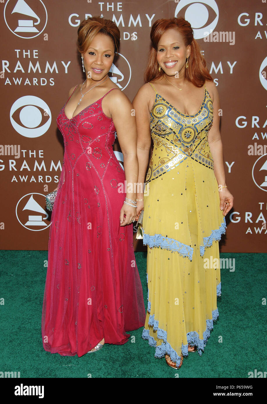 Mary Mary arriving at the 48th Grammy Awards at the Staples Center In ...