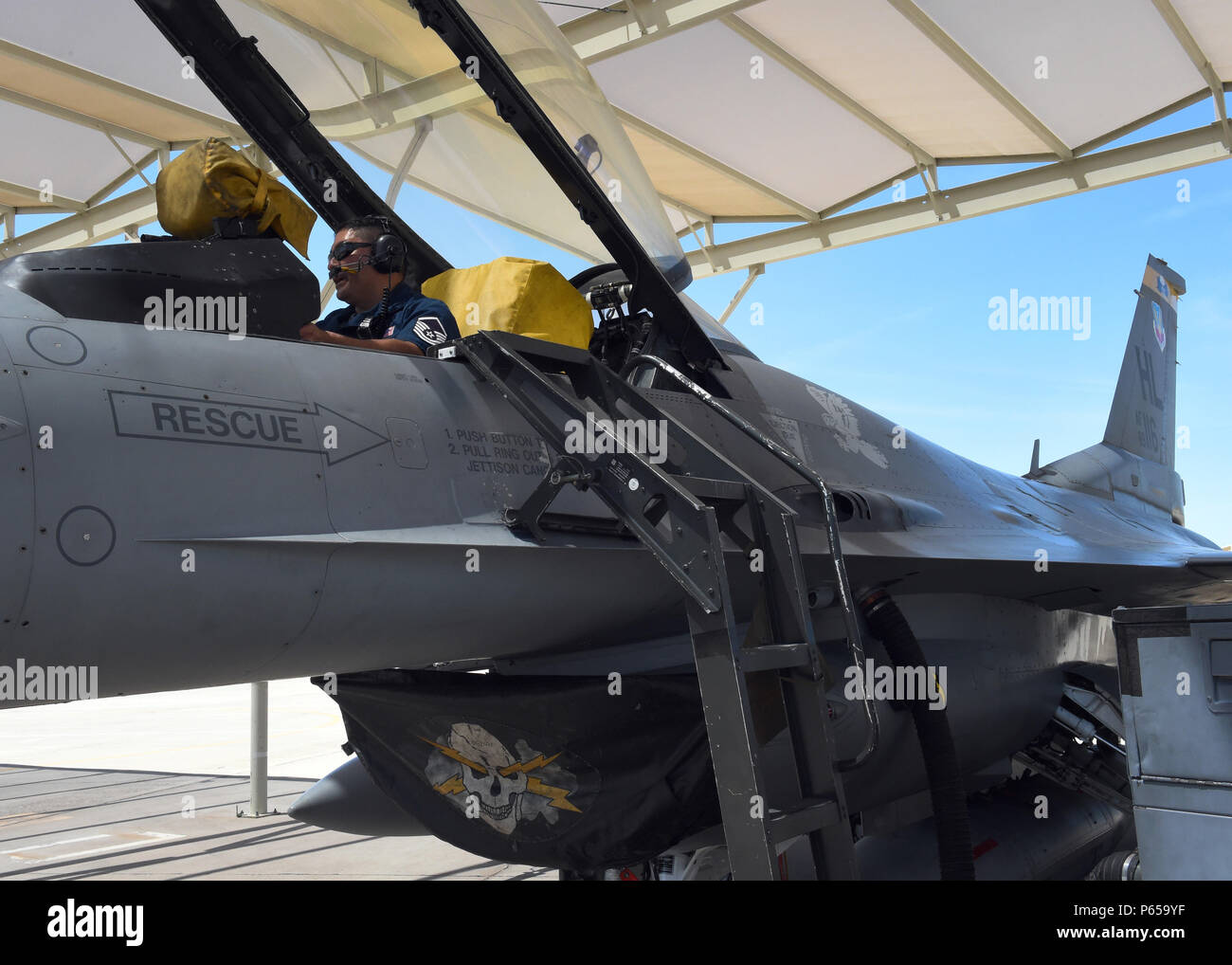 Master Sgt. Jerry Garcia, an aircraft armament systems technician ...