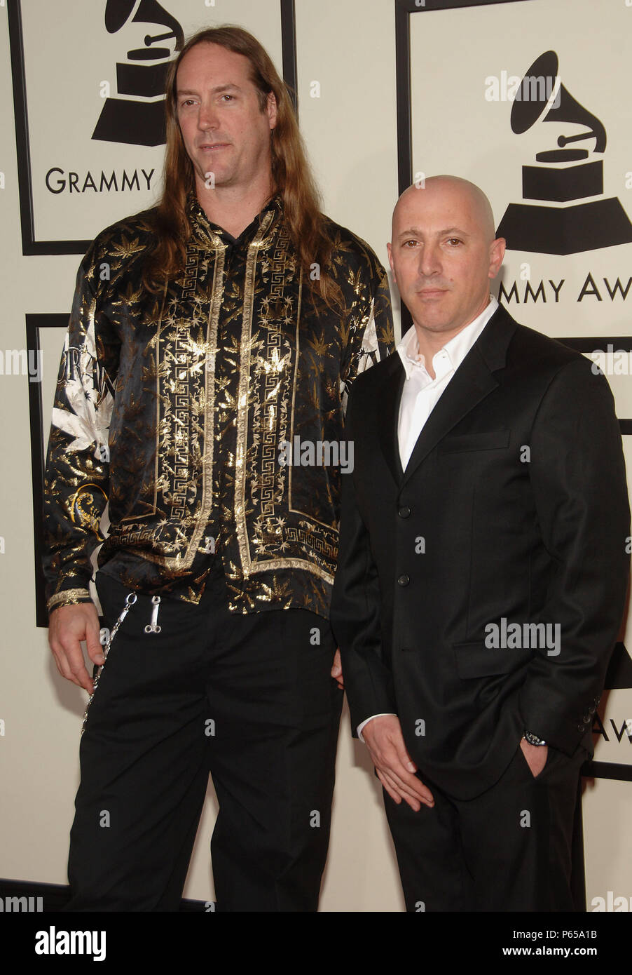 Maynard & Danny arriving at 50th Annual Grammy Award at the Staples ...