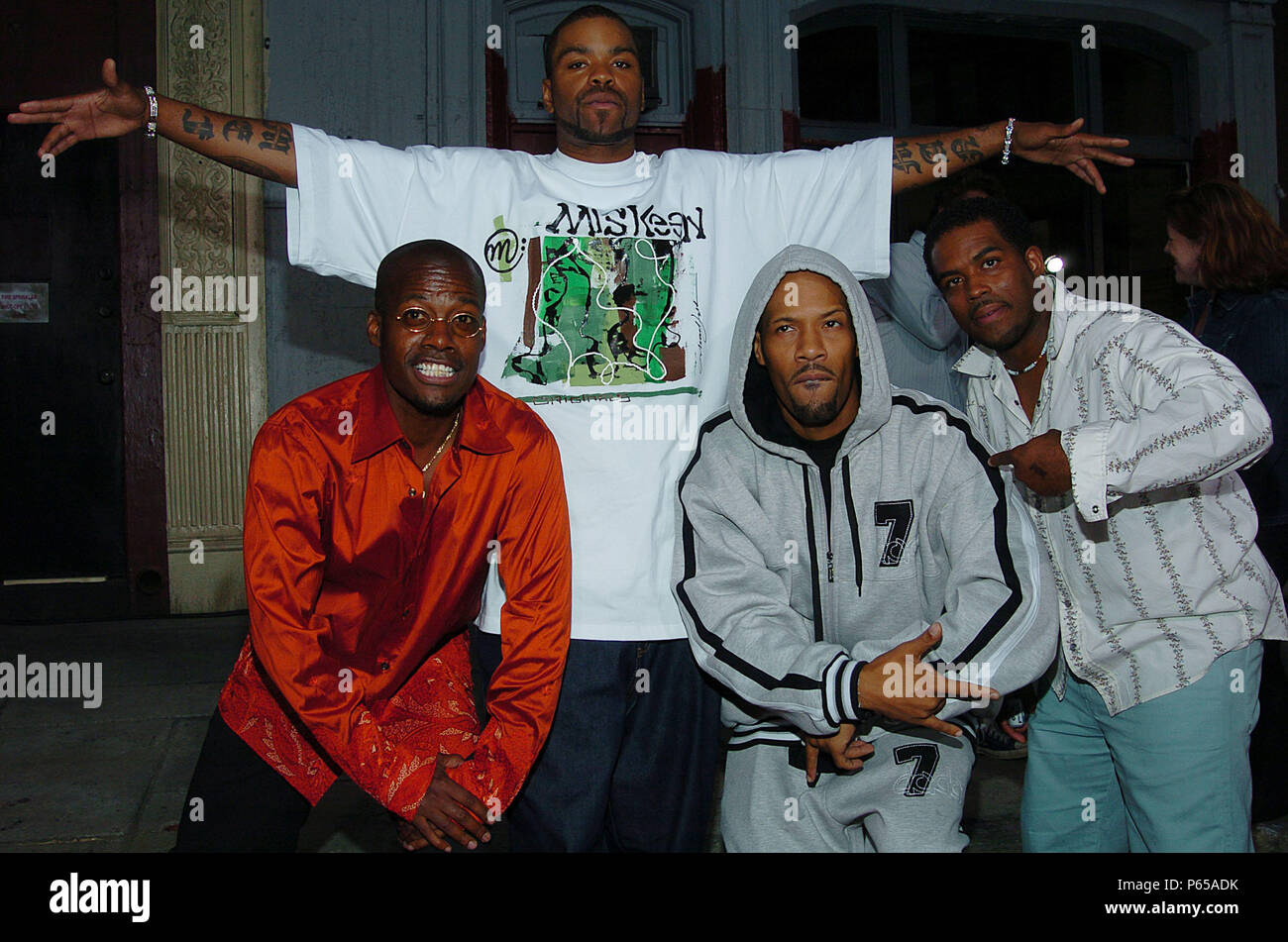 Method & Red arriving at the 2004 Summer tca Fox All-Star Party on the ...