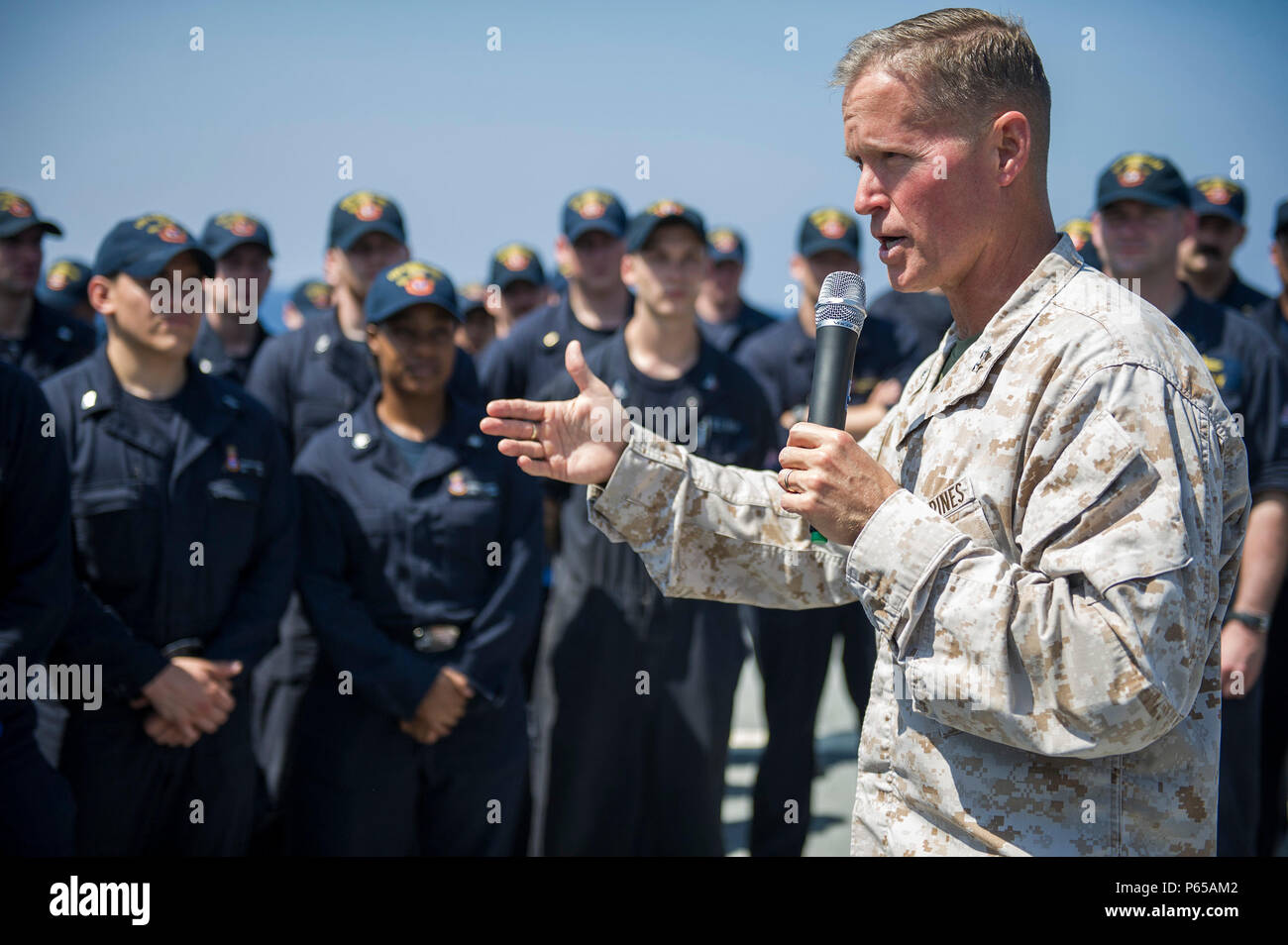 160502-N-VE959-128 GULF OF ADEN (May 2, 2016) Marine Corps Maj. Gen ...