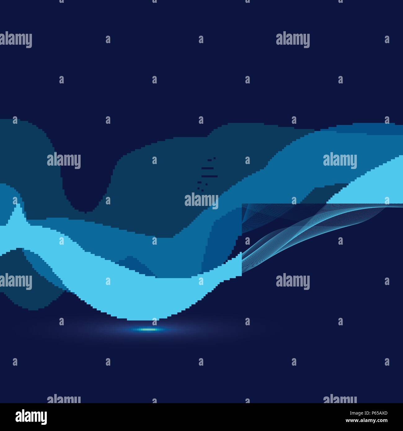 Abstract technology digital lighting futuristic glowing blue light ...