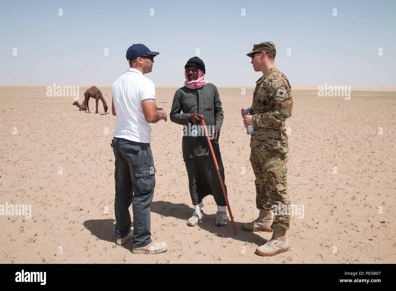40th Combat Aviation Brigade Interpreter Said Ataoui and Capt. Robert ...