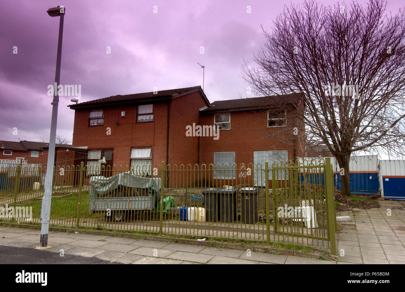Empty housing estate hi-res stock photography and images - Alamy