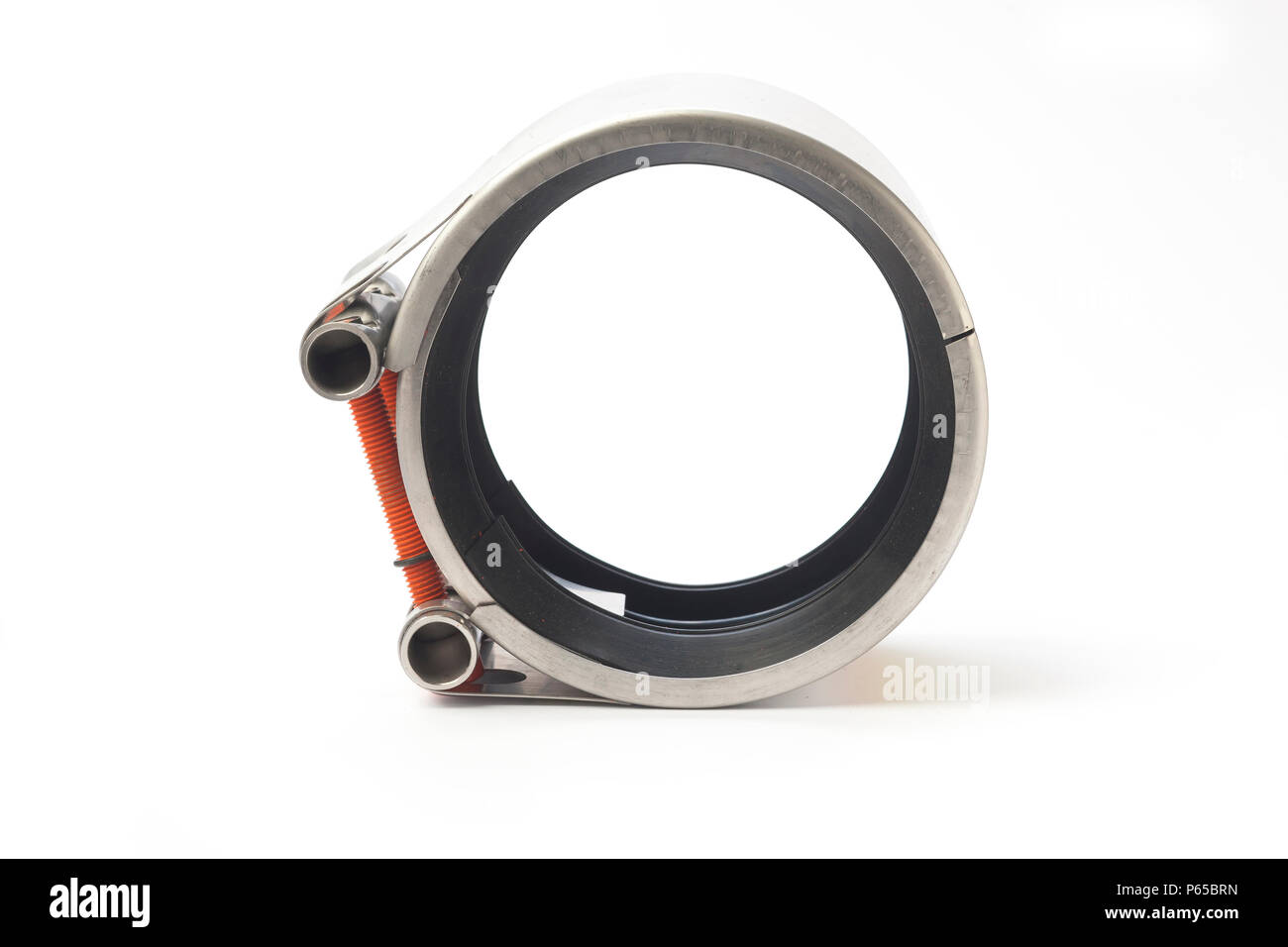 Plumber tightening pipe wrench hi-res stock photography and images - Alamy