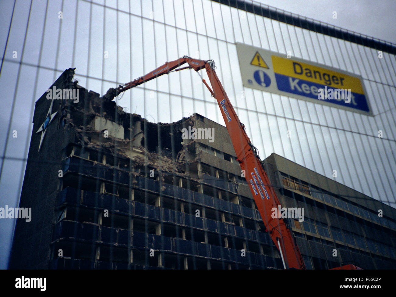 Demolition work in progress Stock Photo - Alamy