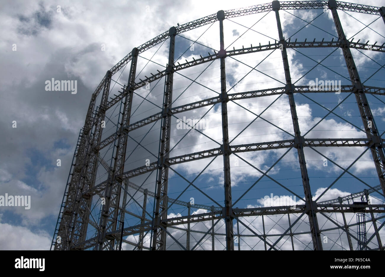 Frame of a Victorian Gas Tank Stock Photo - Alamy