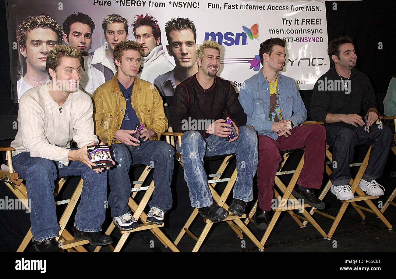 Nsync press conf 13 event in hollywood life california hi-res stock ...