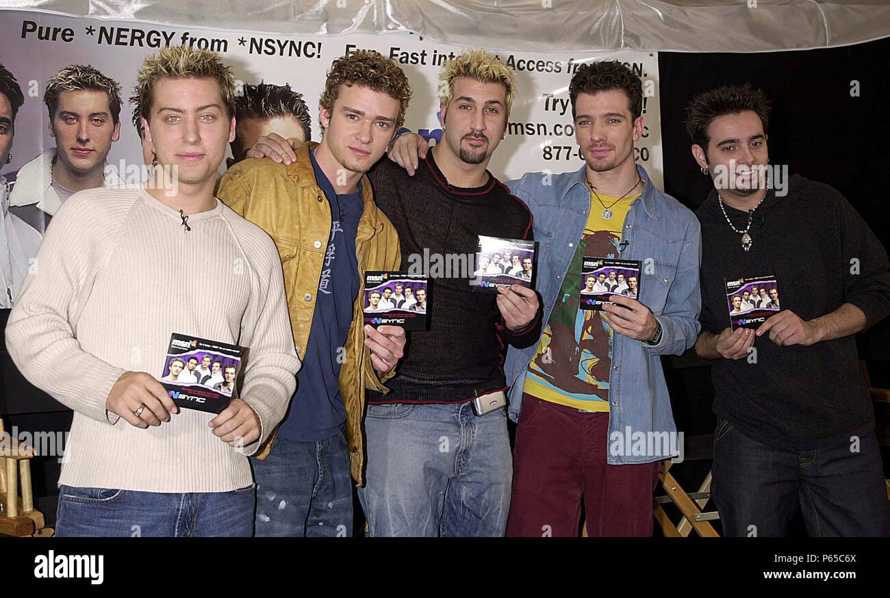 Nsync press conf 21a event in hollywood life california hi-res stock ...