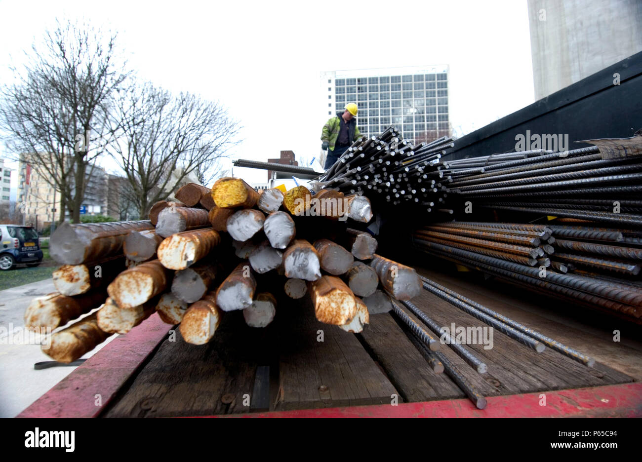 Detail steel reinforcing bars hi-res stock photography and images - Alamy