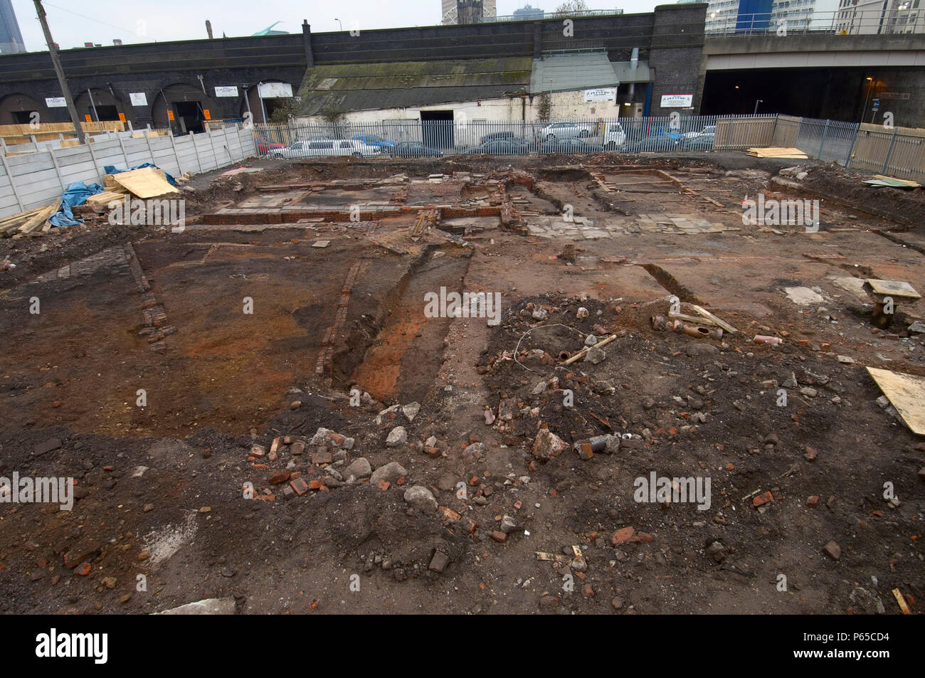 Archaeological dig prior to property development, UK Stock Photo - Alamy