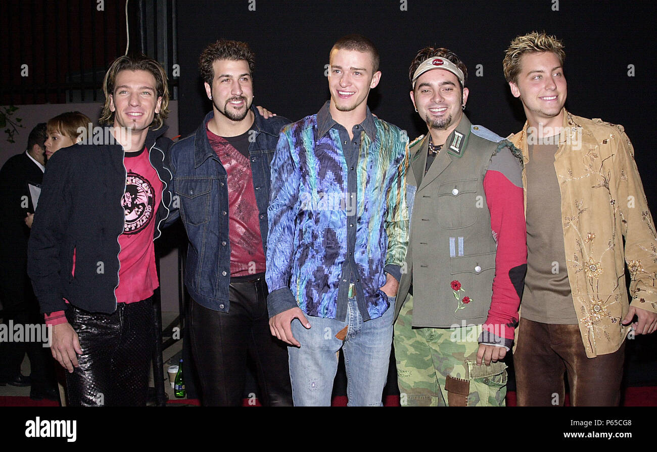 N' Sync arriving at the " N'Sync and Jive Records party " at the Moomba ...