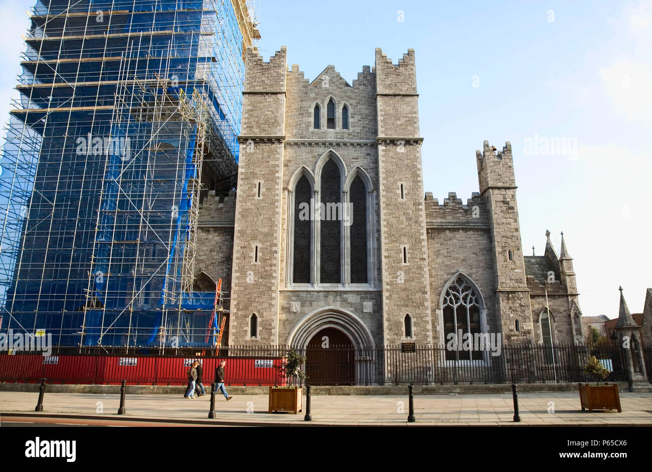 St Patricks Cathedral renovations, Dublin, Ireland, Dec 2007 Stock ...