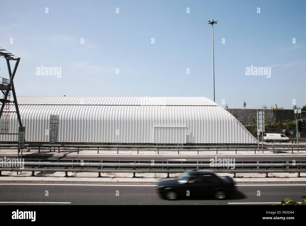 Dublin Port Tunnel exit and M1 motorway, Dublin, Ireland 2008 Stock ...