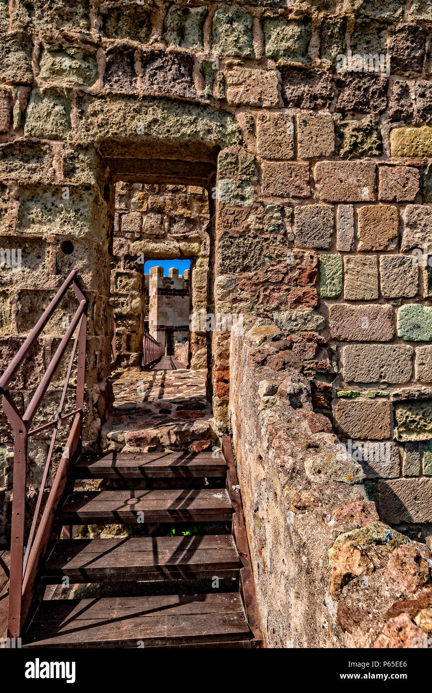 Italy Sardinia Bosa,castle of the Serravalle or Malaspina Stock Photo ...