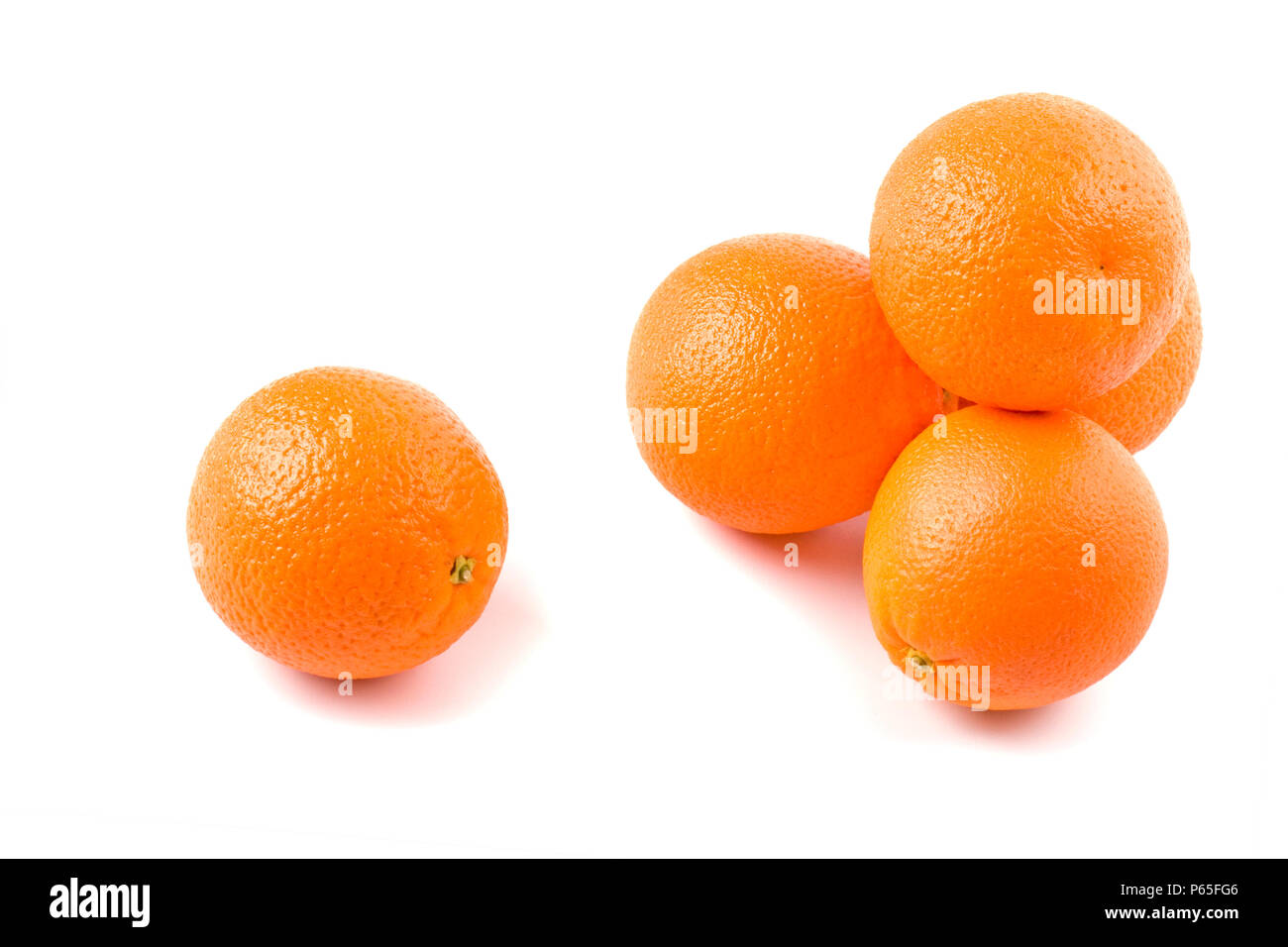 Five oranges Cut Out Stock Images & Pictures - Alamy