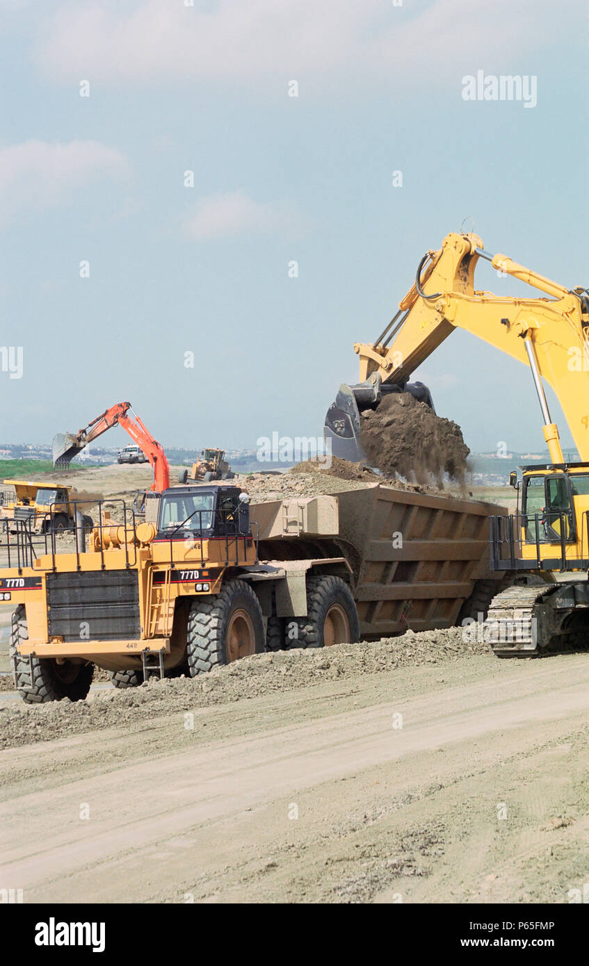One of the extra large dumper used for earthmoving on the Calgary ring ...