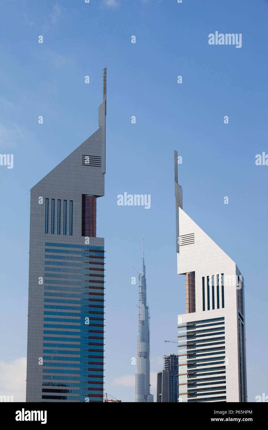 The Burj Dubai, the worlds tallest building seen through the Emirates ...