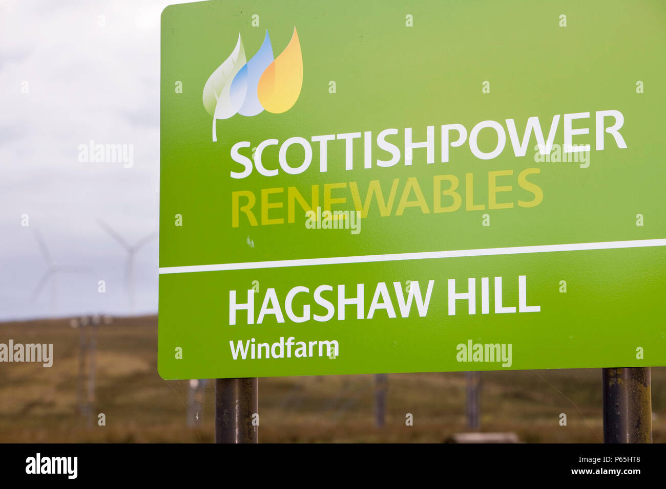 Hagshaw hill wind farm above hi-res stock photography and images - Alamy
