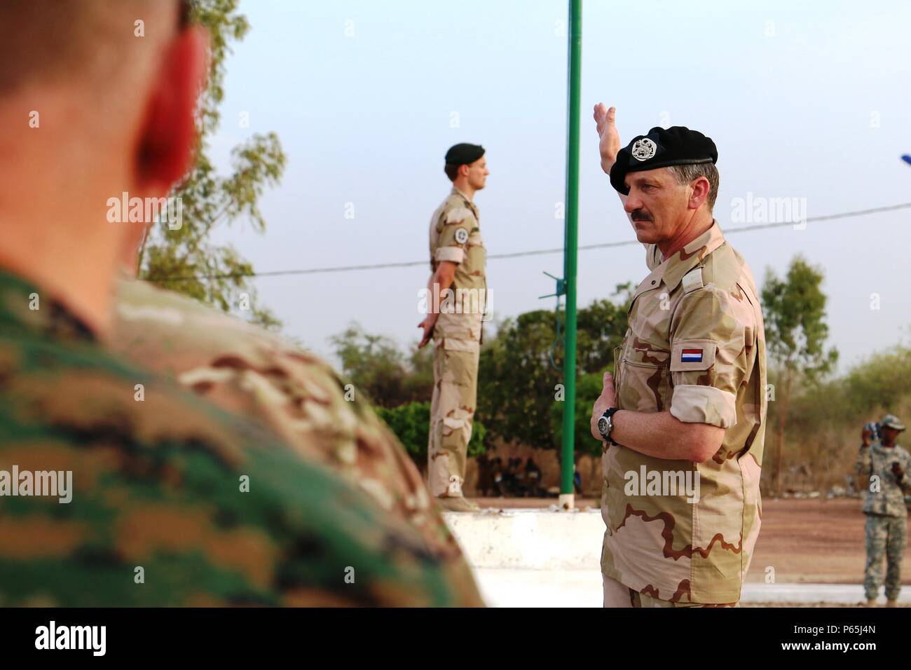 Dutch military service members, with ally military partners of Western ...