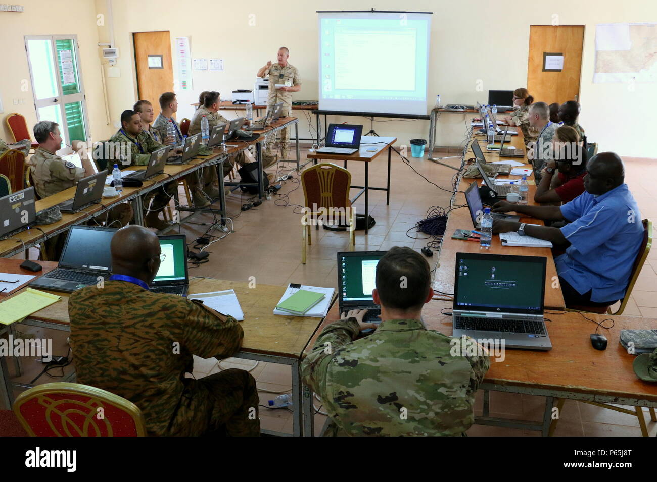 Members of the Western Accord 16 Joint Exercise Control Group learn ...