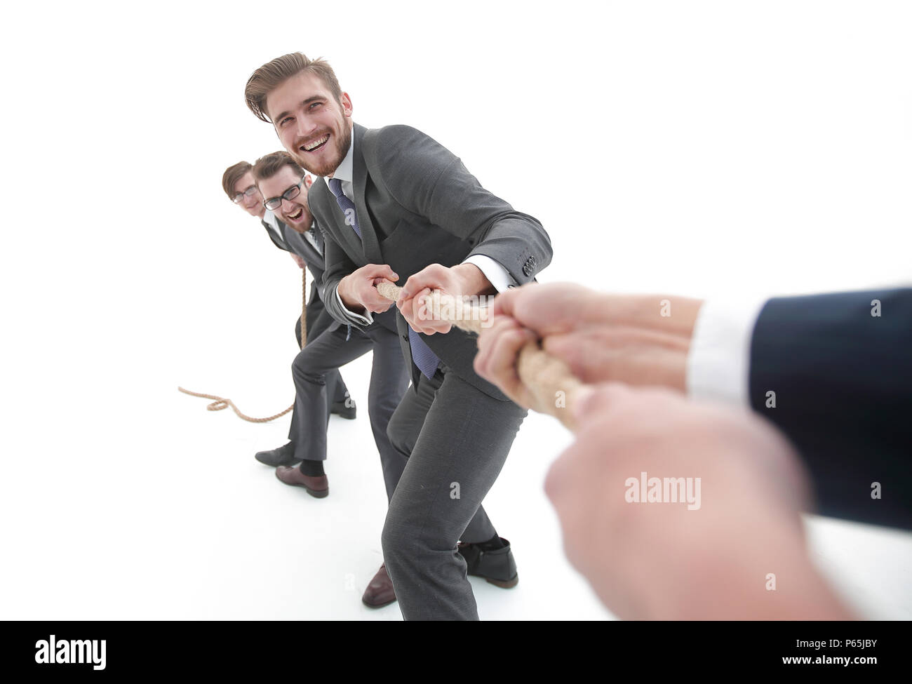 Tug Of War Between Business Partners Stock Photo Alamy Tug Of War Between Business Partners Stock Photo Alamy