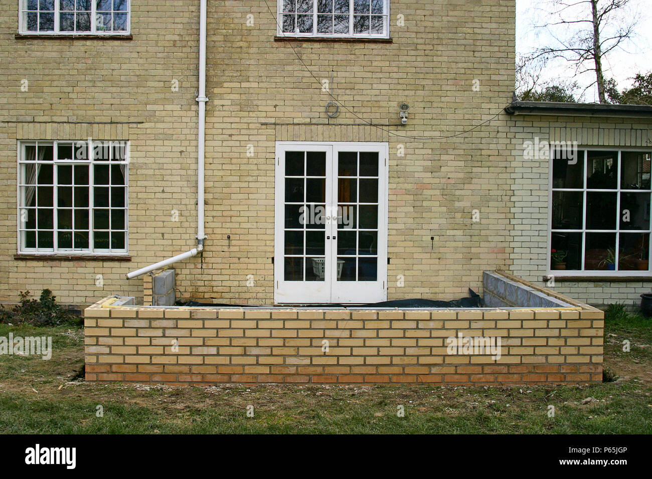 Step by step construction of a conservatory Stock Photo - Alamy