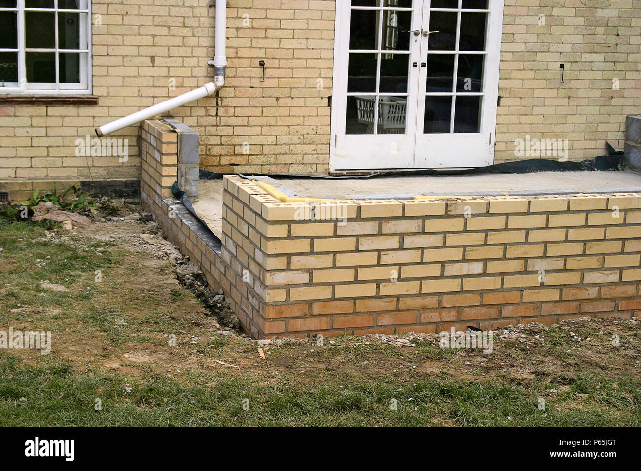 Step by step construction of a conservatory Stock Photo - Alamy